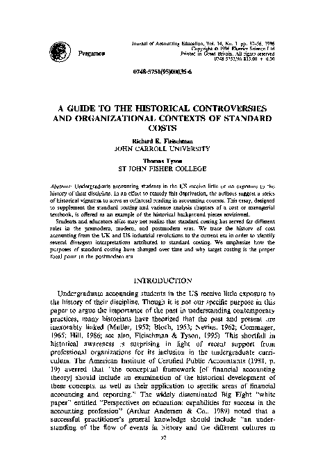 (PDF) A guide to the historical controversies and organizational ...