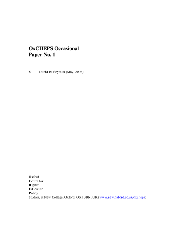 (PDF) The Oxford Tutorial:'Thanks, You Taught Me How to Think