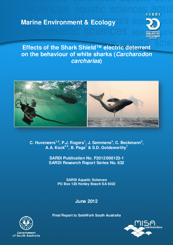 (PDF) Effects of the Shark Shield Electric Deterrent on the Behaviour ...