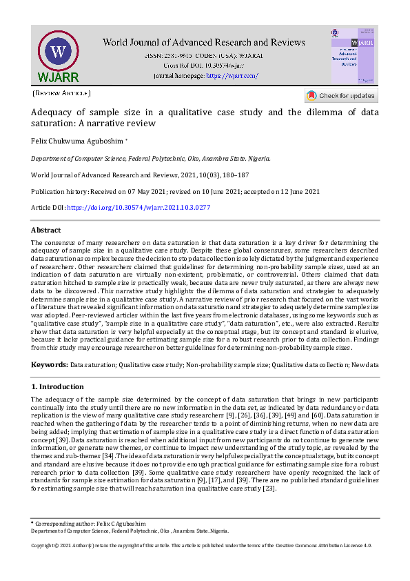 PDF Adequacy Of Sample Size In A Qualitative Case Study And The pdf-adequacy-of-sample-size-in-a-qualitative-case-study-and-the