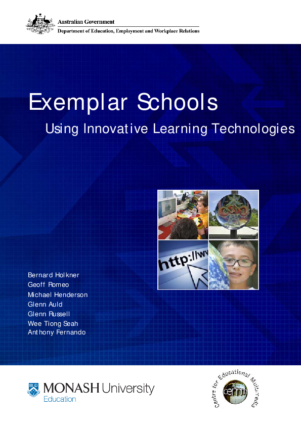 (PDF) Exemplar schools using innovative learning technologies