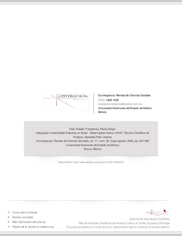 (PDF) Integração Universidade-Empresa no Brasil: observações sobre o ...