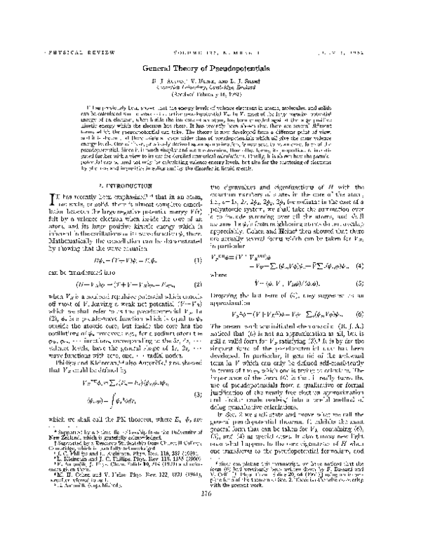 (PDF) Expanded Theory of Pseudopotentials