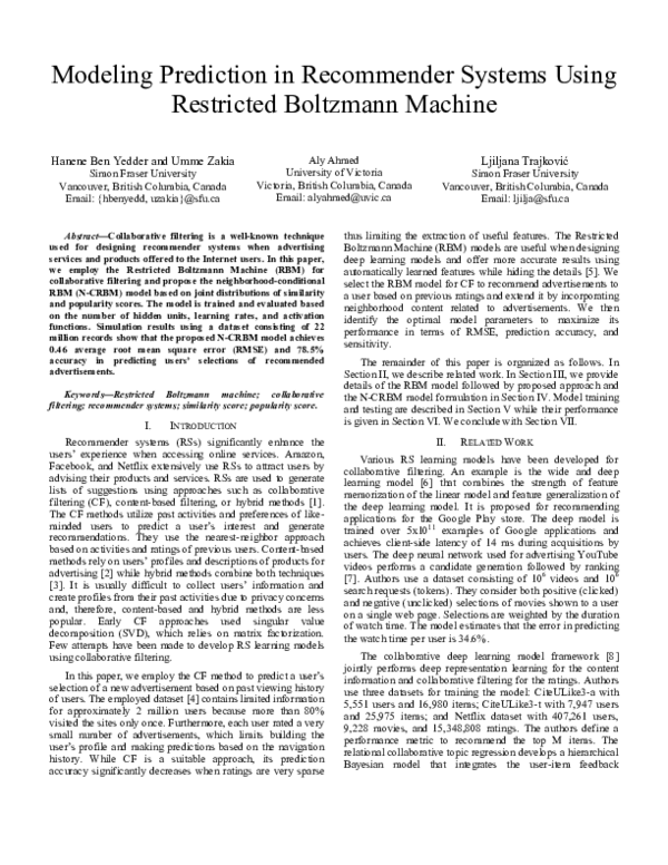 (PDF) N-CRBM for Enhanced Recommender Systems
