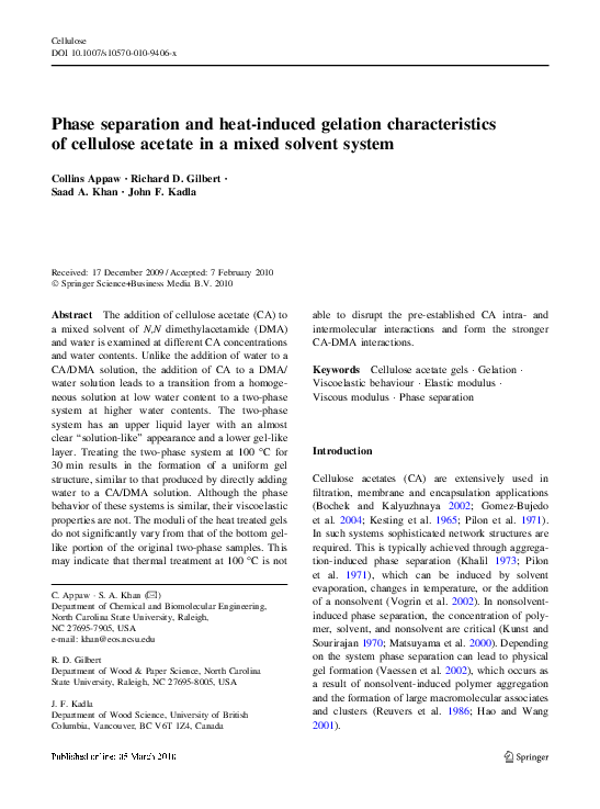 (PDF) Phase separation and heat-induced gelation characteristics of ...