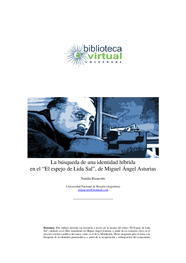 (PDF) La búsqueda de una identidad híbrida en el" El espejo de Lida Sal ...