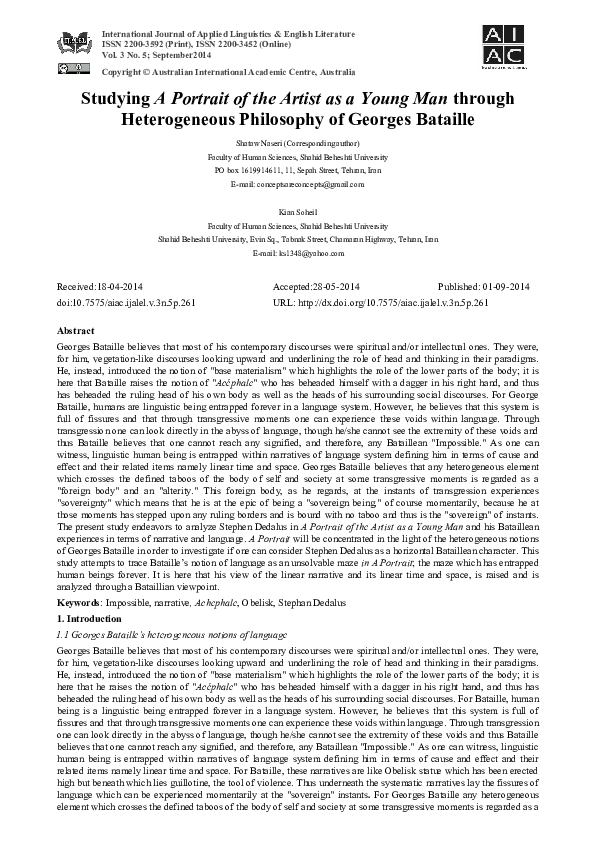 (PDF) Studying A Portrait of the Artist as a Young Man through ...