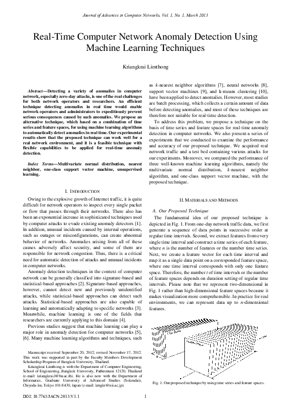 (PDF) Real-Time Anomaly Detection in Networks
