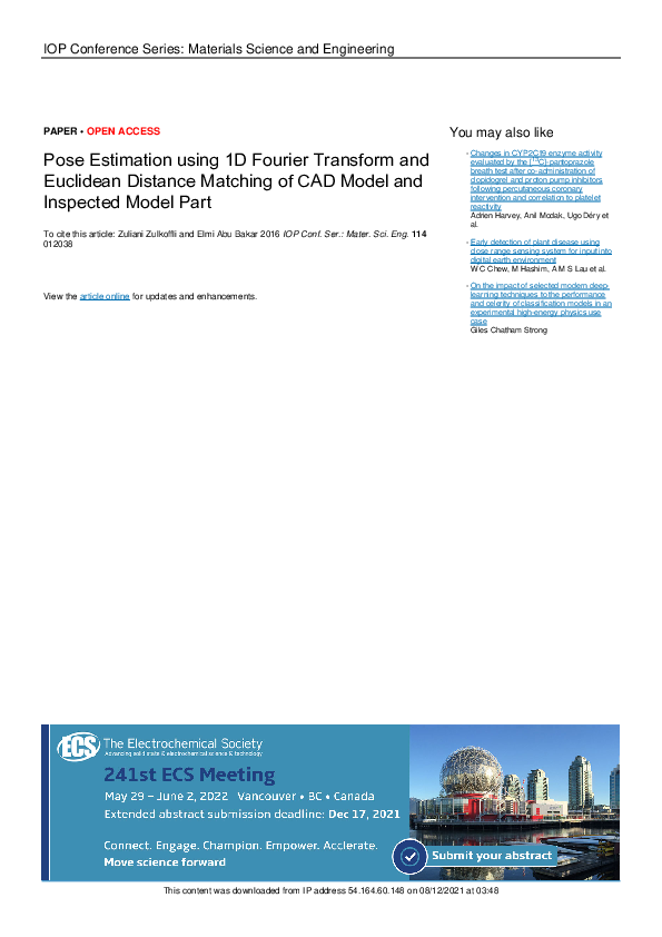 (PDF) Pose Estimation using 1D Fourier Transform and Euclidean Distance ...