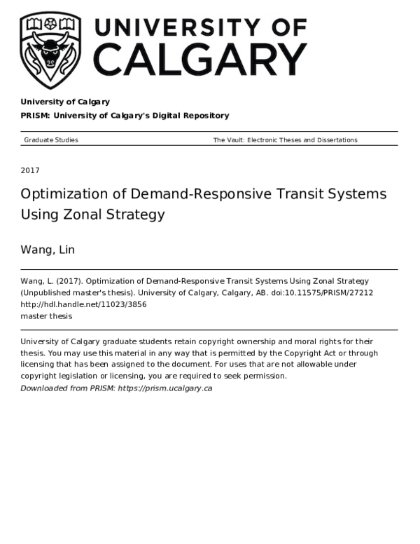 (PDF) Optimization of demand-responsive transit systems using zonal ...