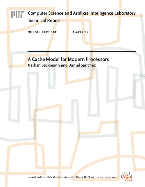 (PDF) Probabilistic Cache Model for High-Performance Policies