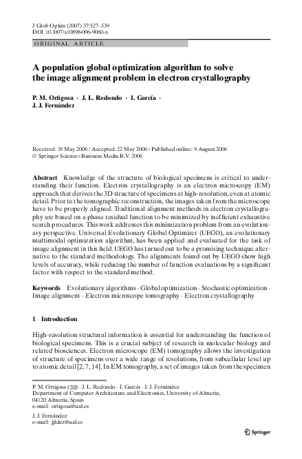 (PDF) A population global optimization algorithm to solve the image alignment problem in ...