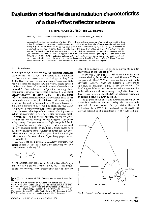 (PDF) Evaluation of focal fields and radiation characteristics of a ...
