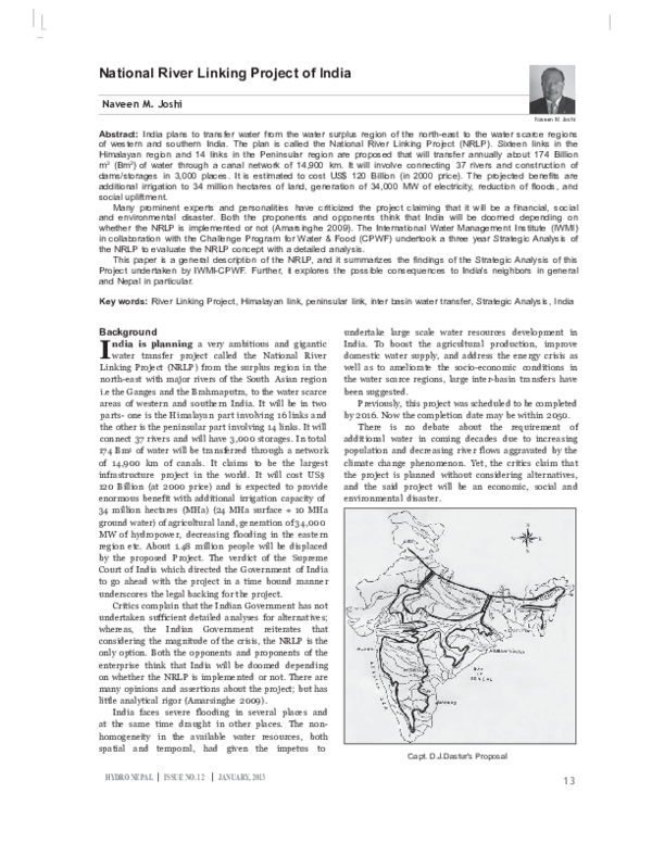(PDF) National River Linking Project of India