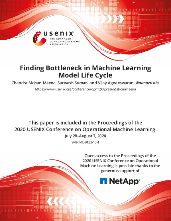 (PDF) Finding Bottleneck in Machine Learning Model Life Cycle