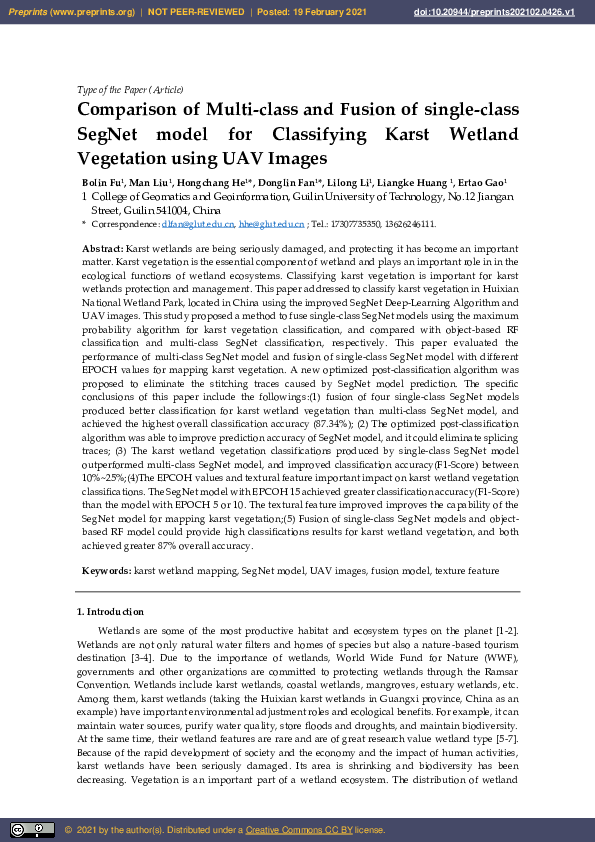 (PDF) Comparison of Multi-Class and Fusion of Single-Class SegNet Model ... (PDF) Comparison of Multi-Class and Fusion of Single-Class SegNet Model ...