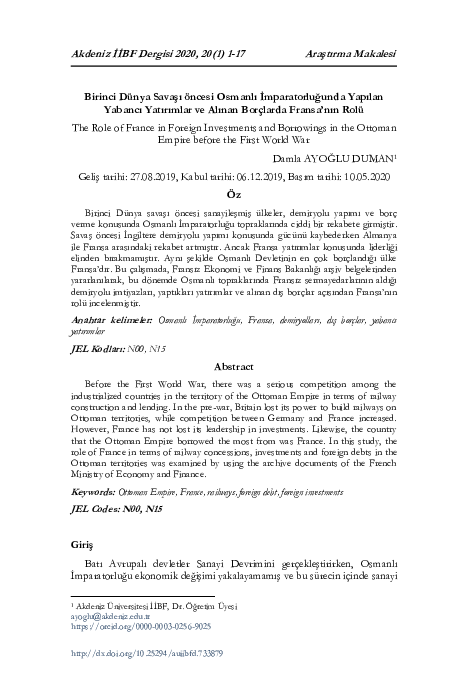 (PDF) Tam metin IIBF Dergi | Damla Duman - Academia.edu