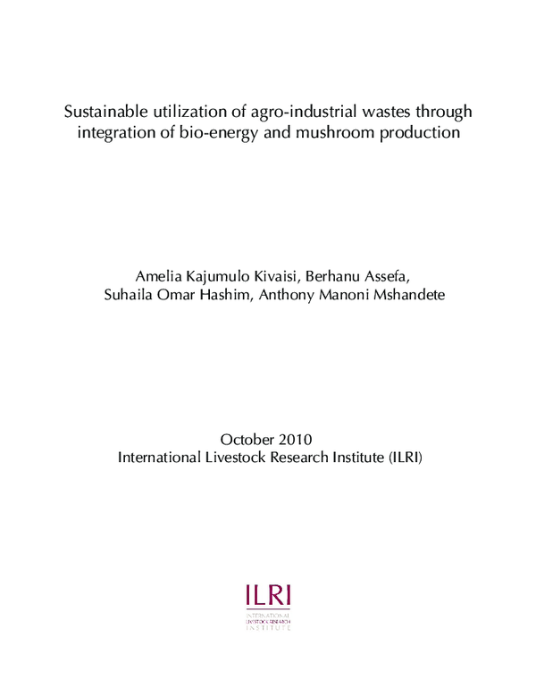 (PDF) Sustainable Utilization of Agro-Industrial Wastes through ... (PDF) Sustainable Utilization of Agro-Industrial Wastes through ...