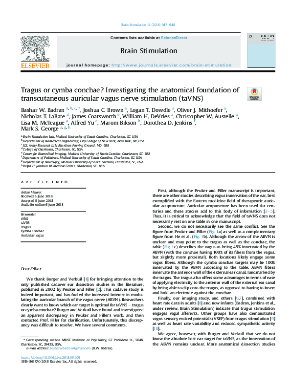 (PDF) Tragus or cymba conchae? Investigating the anatomical foundation ...
