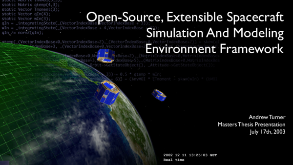 (PDF) An open-source, extensible spacecraft simulation and modeling environment framework