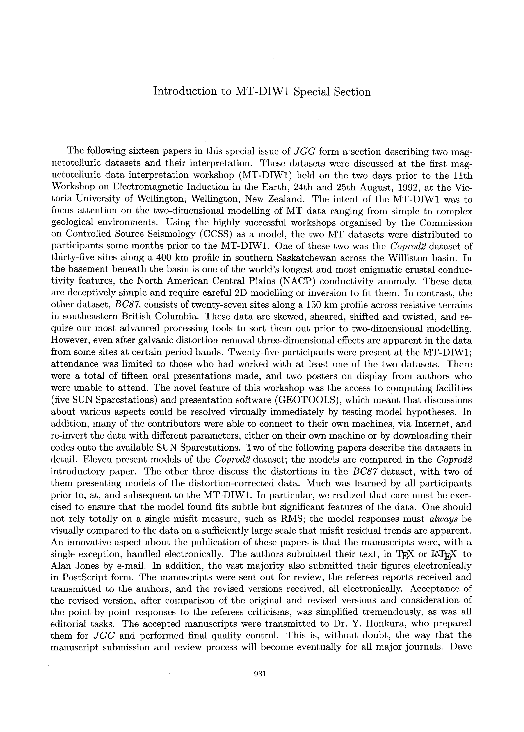 (PDF) Introduction to MT-DIWl Special Section