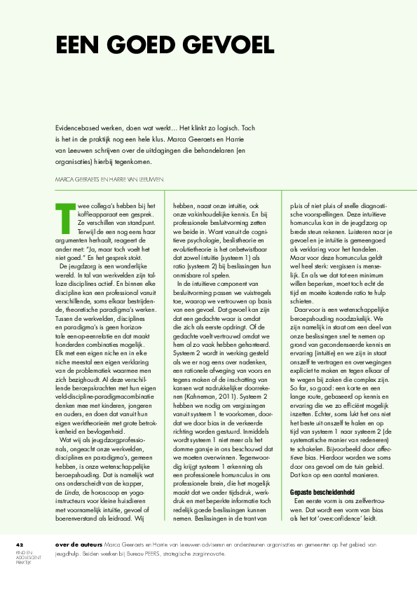 (PDF) Een goed gevoel