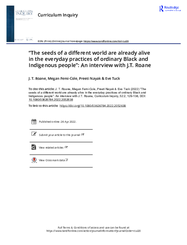 (PDF) “The seeds of a different world are already alive in the everyday ...