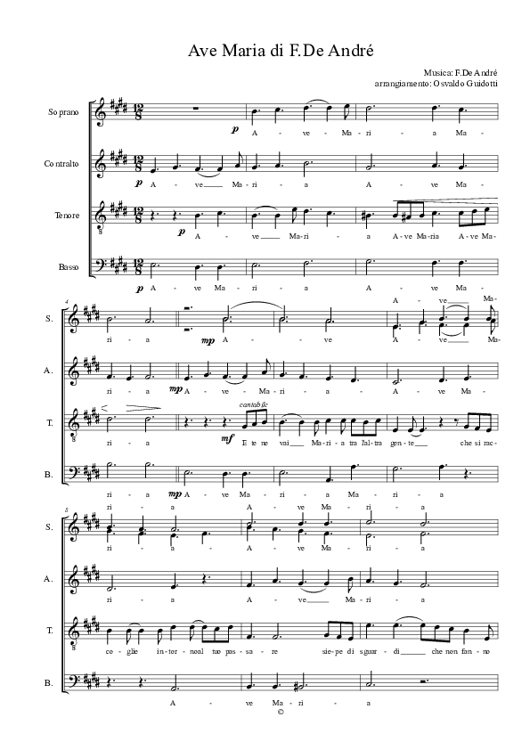 (PDF) Ave Maria De Andre OGuidotti