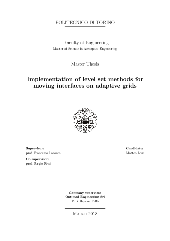 (PDF) Implementation of level set methods for moving interfaces on adaptive grids | Haysam Telib ...