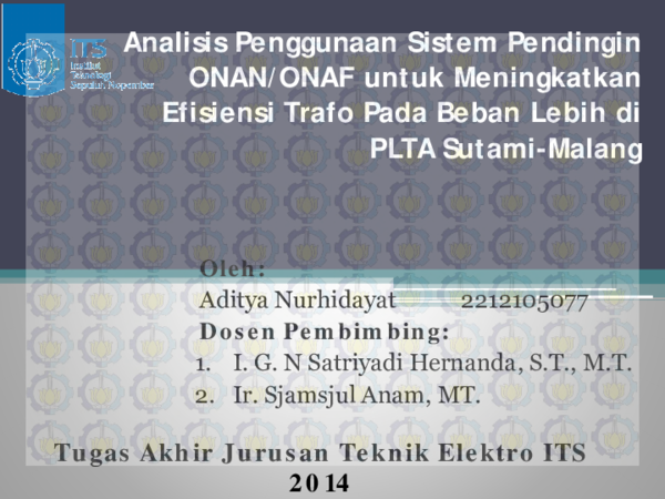 (PDF) Analisis Penggunaan Sistem Pendingin Onan/Onaf Untuk Meningkatkan ...