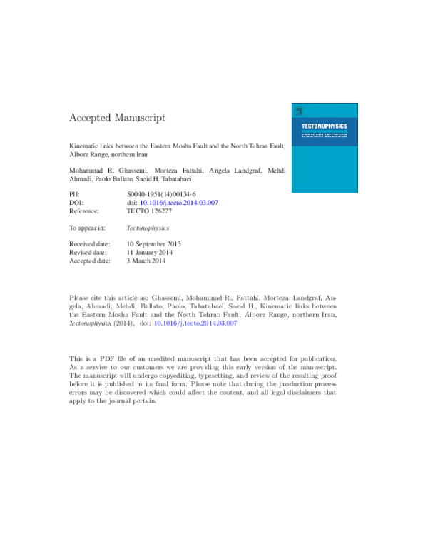 (PDF) Kinematic links between the Eastern Mosha Fault and the North ...