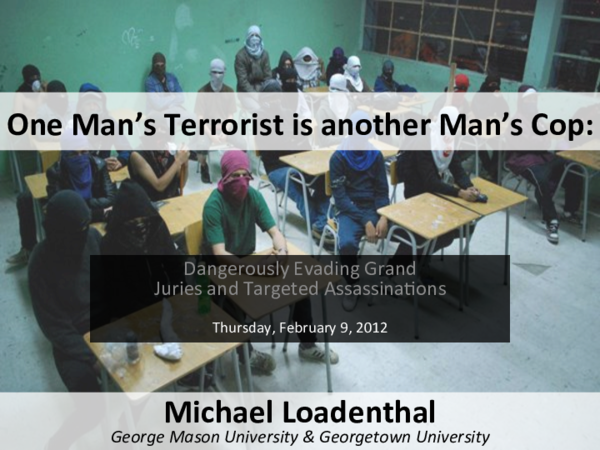 (PDF) One Man’s Terrorist is another Man’s Cop: Dangerously Evading ...