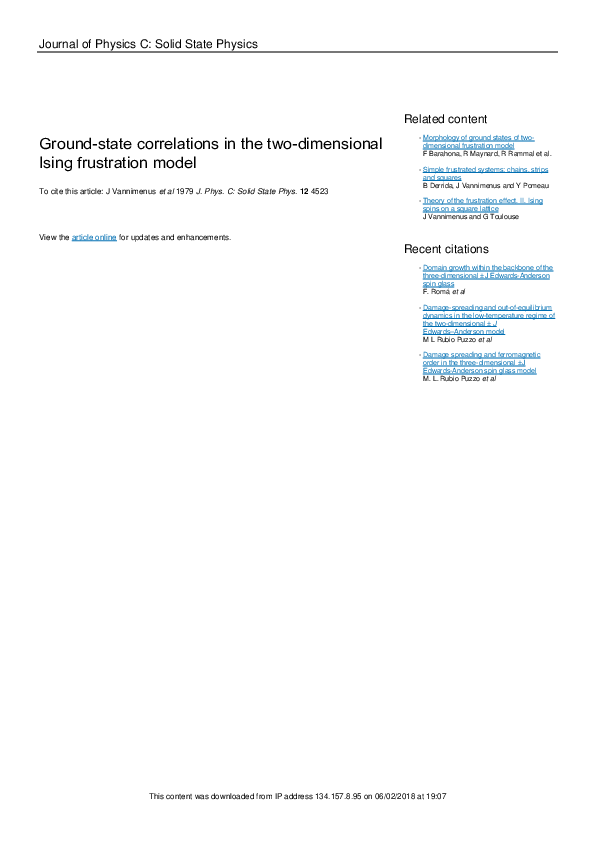 (PDF) Ground-state correlations in the two-dimensional Ising ...
