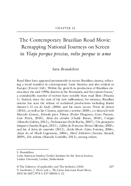 (PDF) The Contemporary Brazilian Road Movie: Remapping National ...