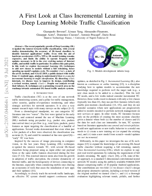 Pdf A First Look At Class Incremental Learning In Deep Learning