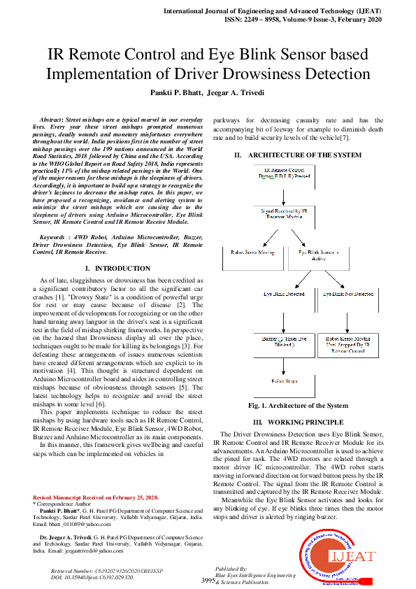 (PDF) IR Remote Control and Eye Blink Sensor based Implementation of ...