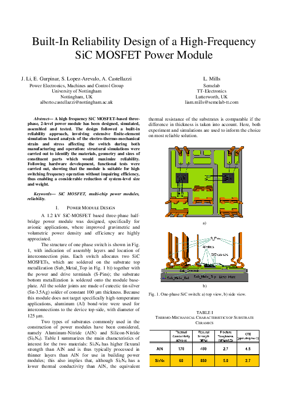 (PDF) Built-in reliability design of a high-frequency SiC MOSFET power ...