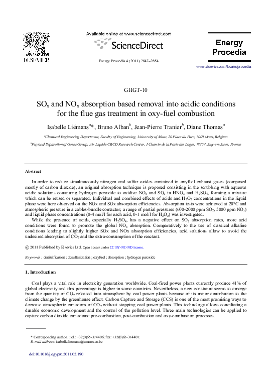 (PDF) SOx and NOx absorption based removal into acidic conditions for ...
