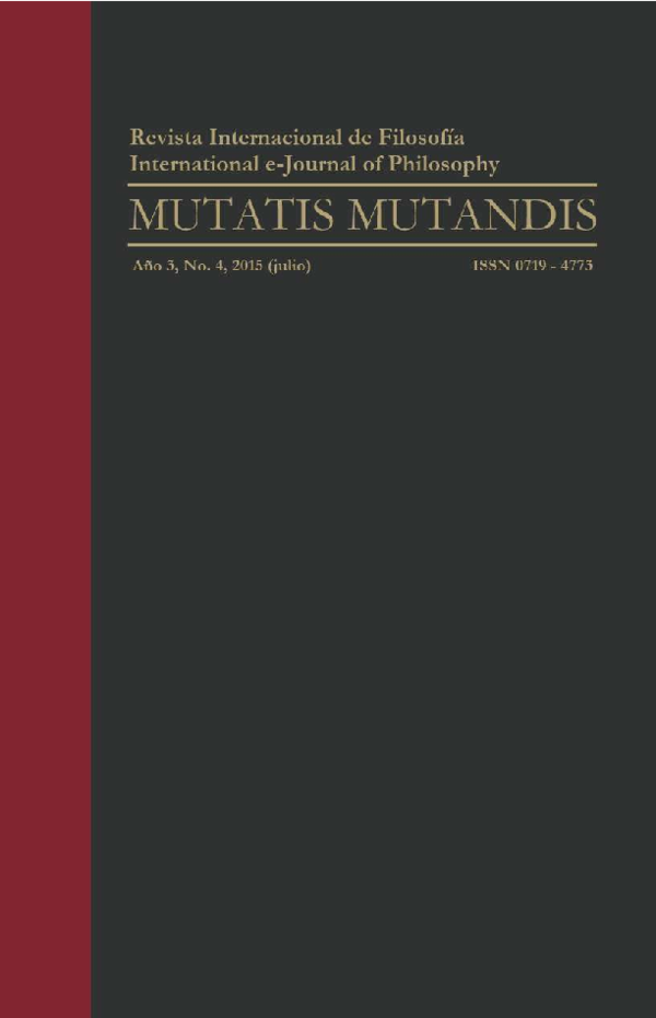 (PDF) Vol. 1 Núm. 4 (2015) Mutatis mutandis Revista Internacional de filosofía | Mutatis ...