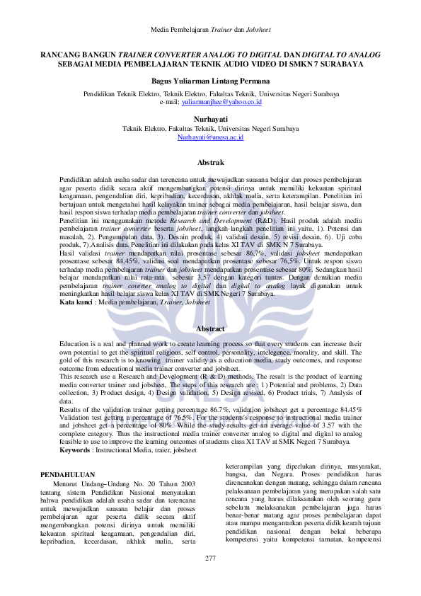 (PDF) Rancang Bangun Trainer Converter Analog to Digital Dan Digital to ...