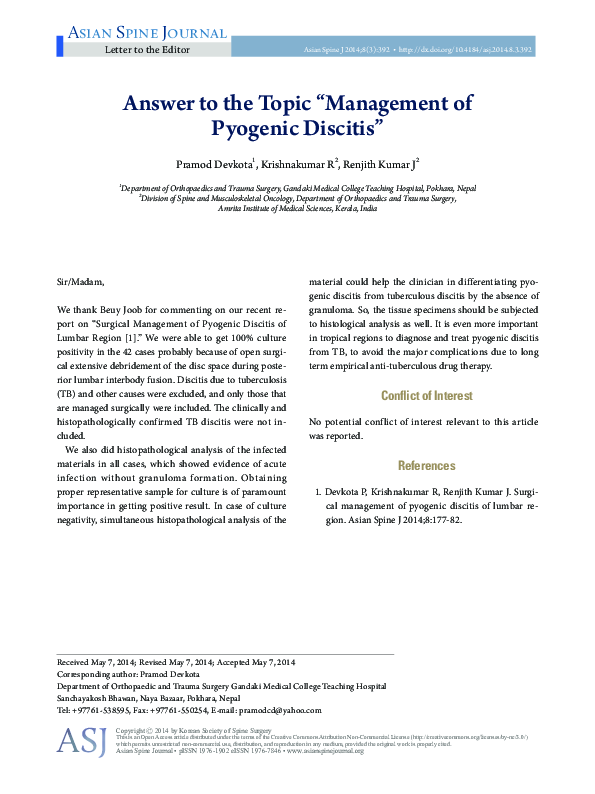 (PDF) Asian Spine Journal