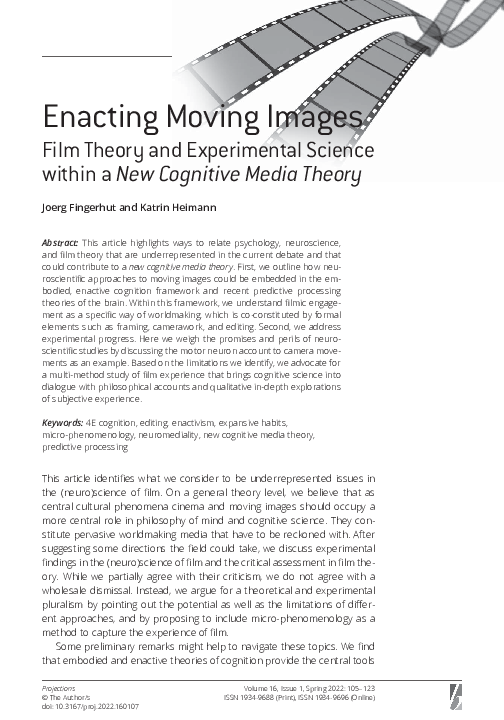 (PDF) Enacting Moving Images: Film Theory and Experimental Science ...