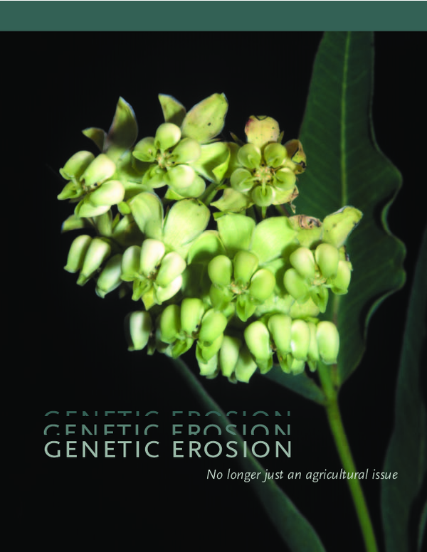 (PDF) Genetic Erosion: No Longer Just an Agricultural Issue | Deborah ...