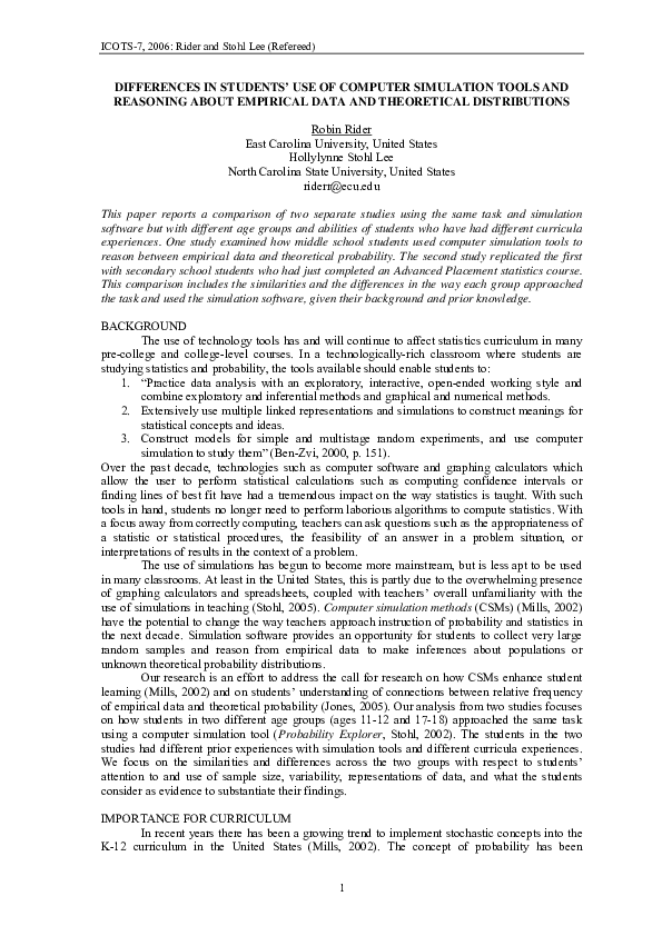 (PDF) Differences in students’ use of computer simulation tools and ...