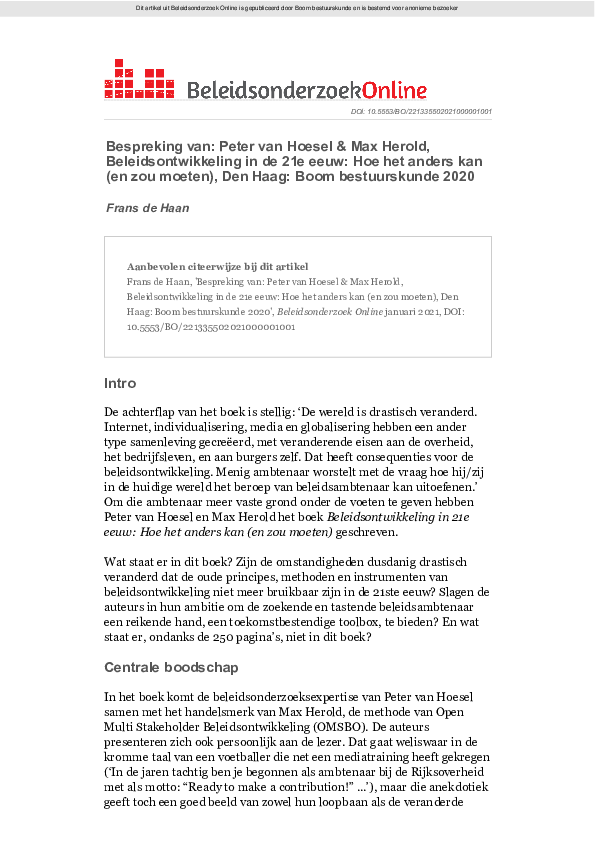 (PDF) Bespreking van: Peter van Hoesel & Max Herold ...
