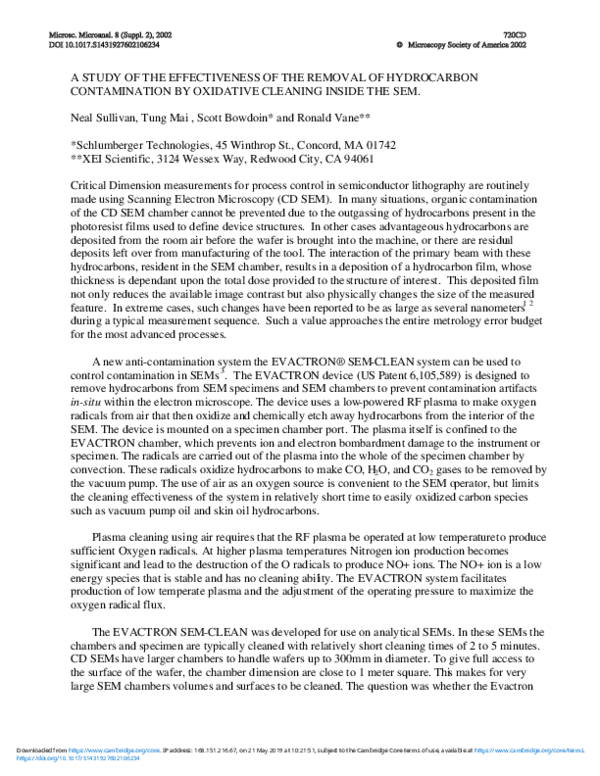 (PDF) A Study of the Effectiveness of the Removal of Hydrocarbon ...
