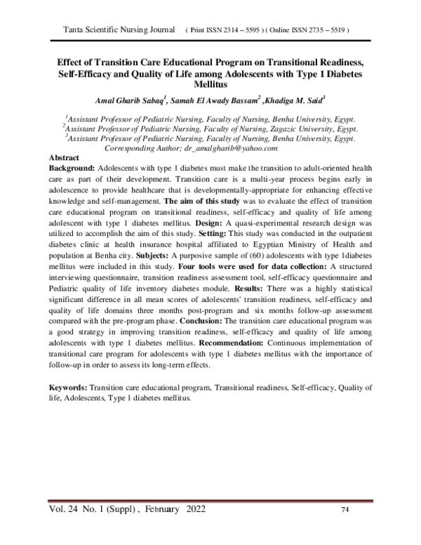 (PDF) A systematic review of the psychometric properties of transition ...
