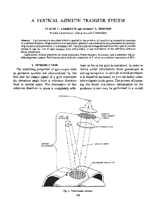 (PDF) A vertical azimuth transfer system