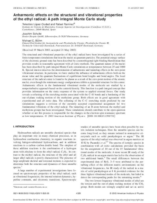 (PDF) Anharmonic effects on the structural and vibrational properties ...
