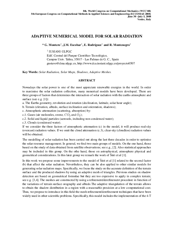(PDF) Generation of operational maps of global solar irradiation on ...